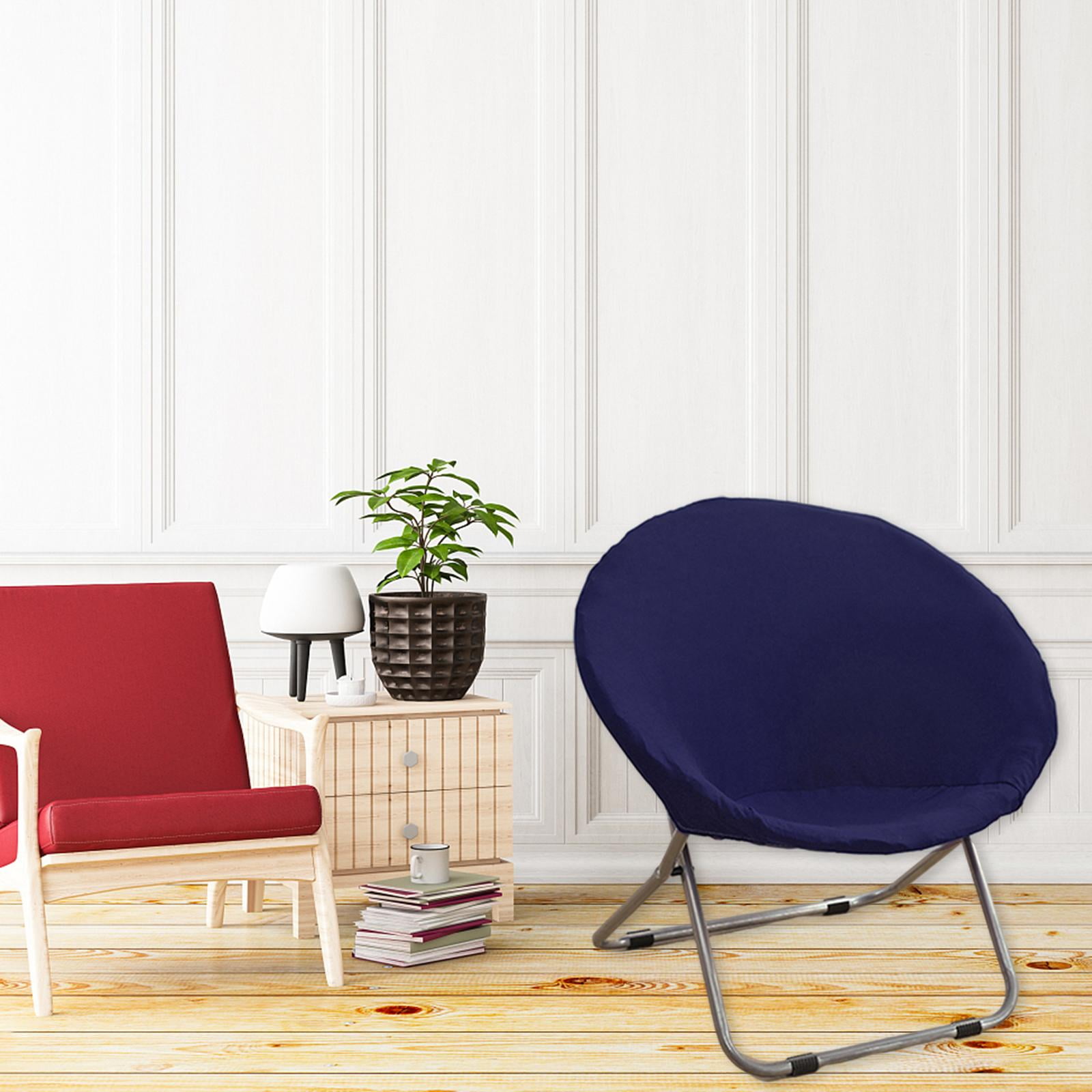 Soft Saucer Chair Slipcover, Removable Polyester Moon Chair Cover, for ...
