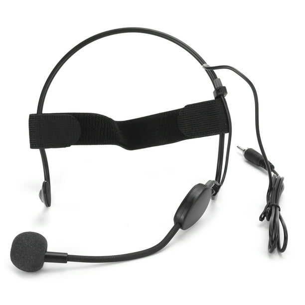 Mini micrófono con diadema, mini micrófono con cable con conector para ...