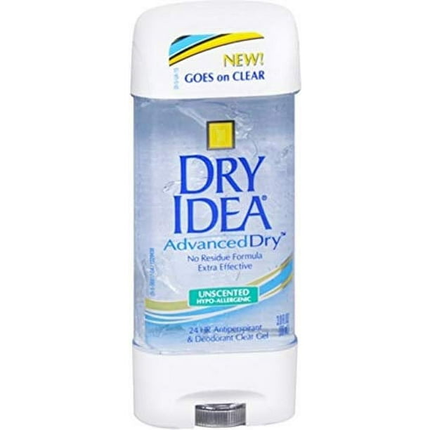 Dry Idea Advanced Dry Unscented Antiperspirant & Deodorant Clear Gel 3 ...