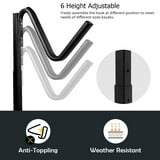 Costway Heavy Duty Outdoor Canoe Stand - SUP Adjustable Height Dual ...
