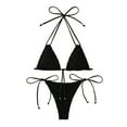Gzea Plus Size Bikini Border Swimsuit Solid Color Towel Square Fabric Pendant Triangle Bag