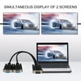 Windcarnival Mini 1 Computer to Dual 2 Monitor Adapter Male to Female ...