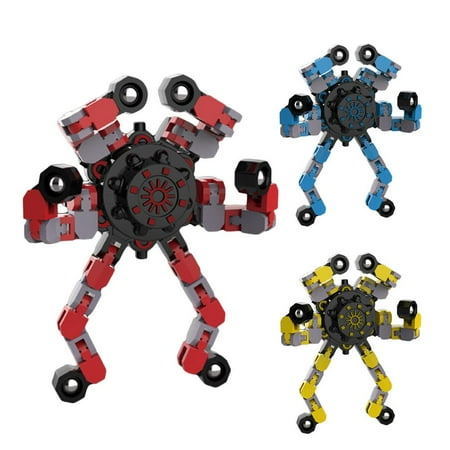 Poppet Spinner Fingertip Gyro Portable Deformable Chain Robot Toy ...