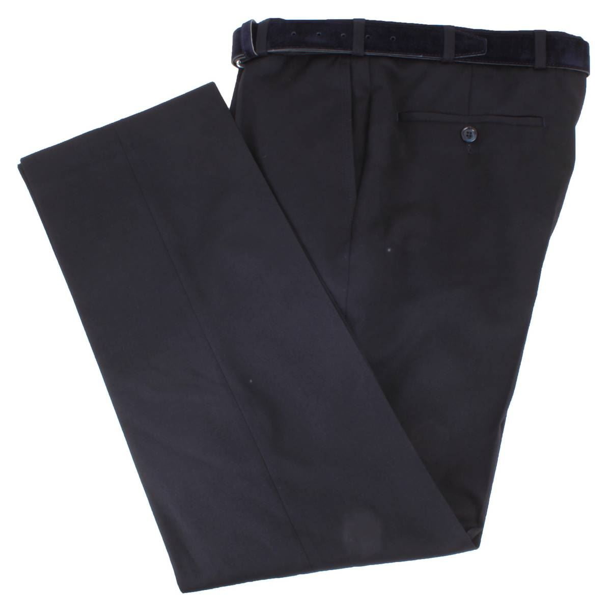 BRUHL Robert Classic Wool Mix Smart Trousers - Marine Navy - Walmart.com