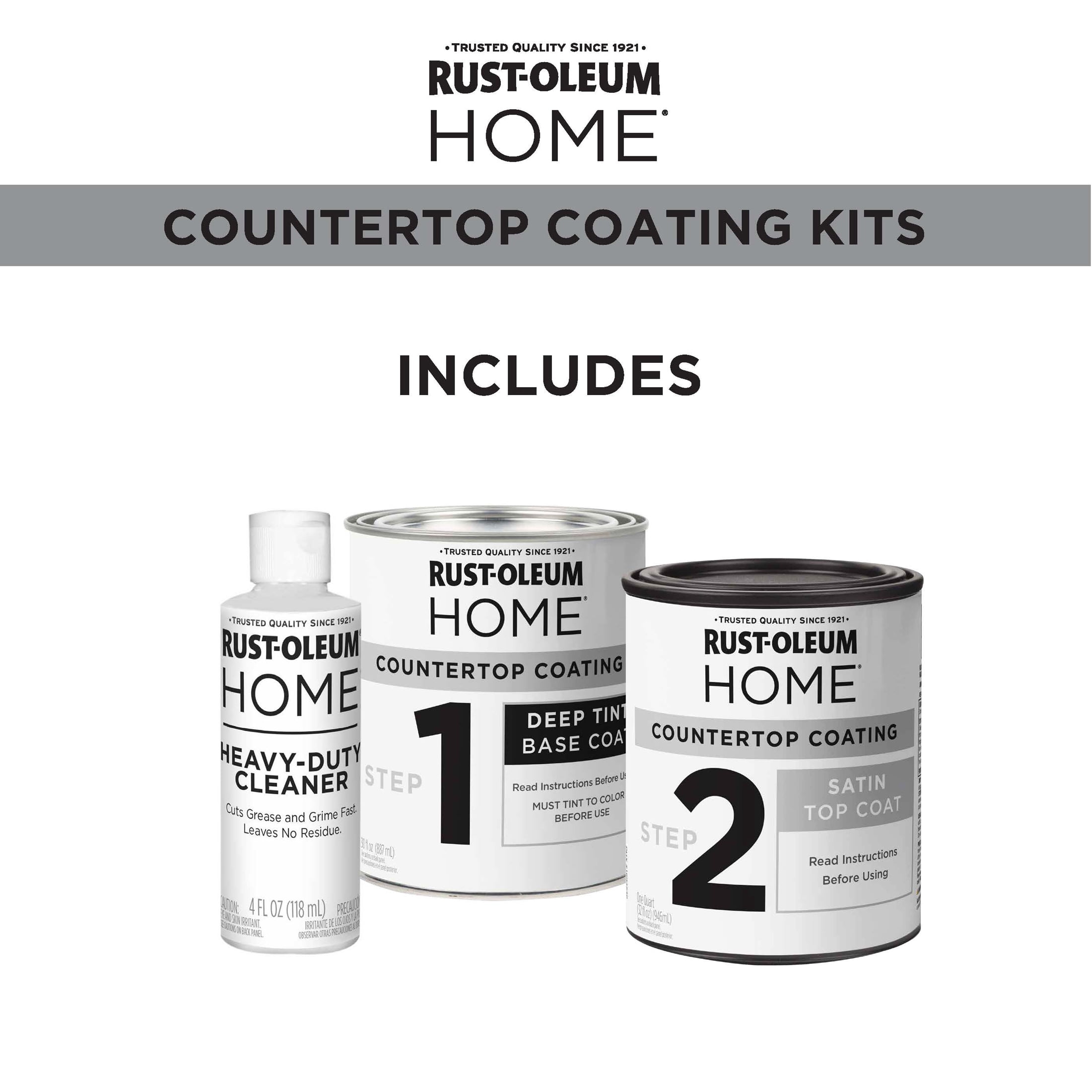 Kona Rust Oleum HOME Countertop Satin Coating Kit 38496312T Quart Deals ...
