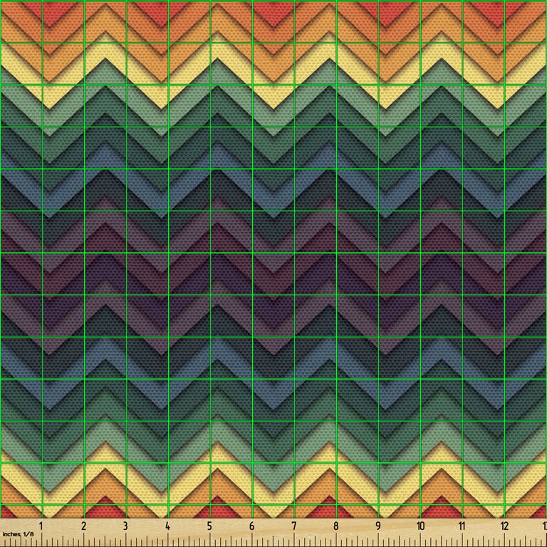 Colorful Chevron Fabric