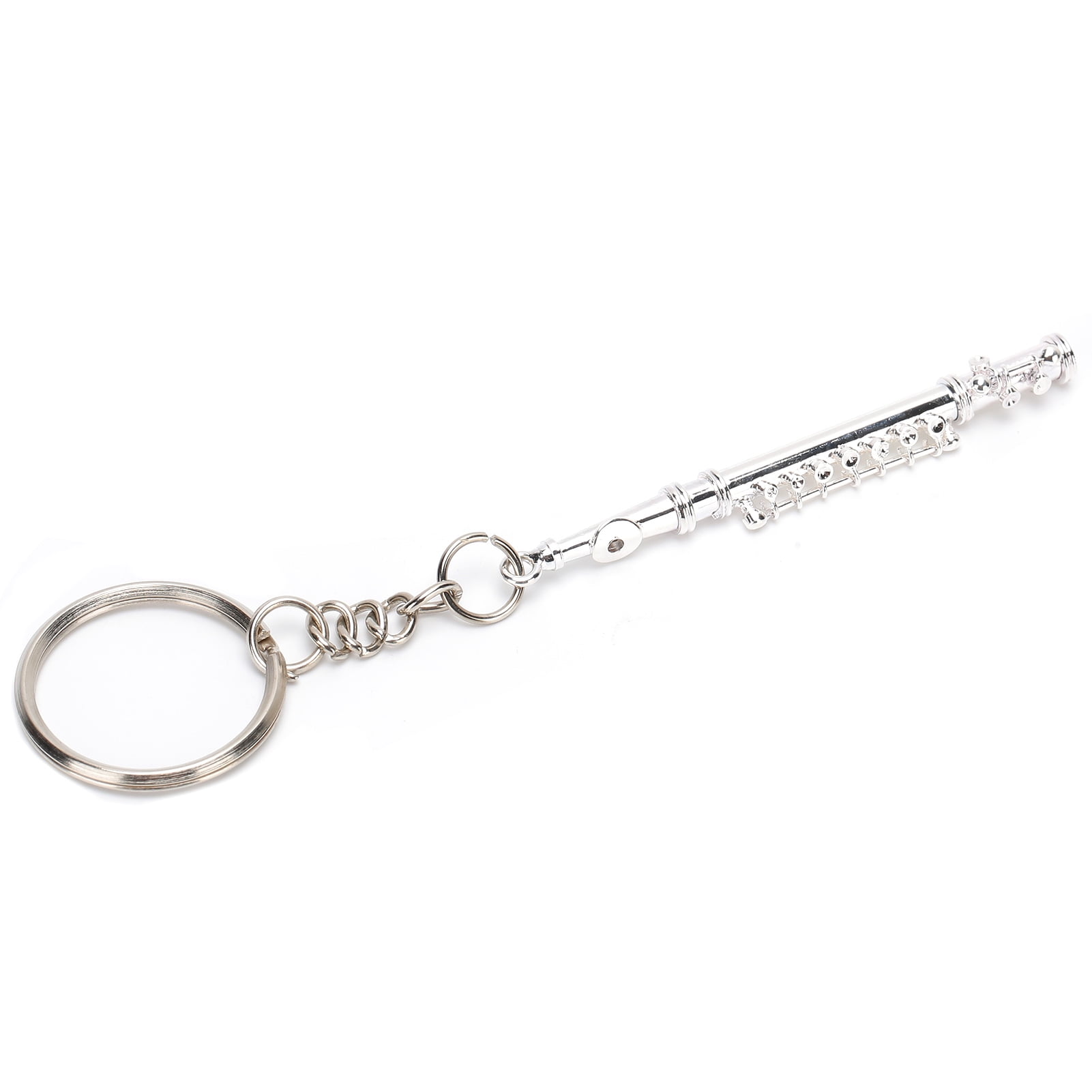 Click here for Unbranded Flute Keychain Metal Key Ring Gift Decor... prices