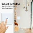 Step Switch Bedroom Sensor 1/2Gang 2Way Dual Touch Switch Tempered ...