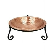 Aaden Outdoor Aluminum and Iron Bird Bath, Shiny Copper - Walmart.com