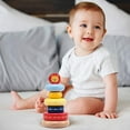 LEO & FRIENDS: Wooden Stacking Ring Toy - Coloful Tower, Leo The Lion ...