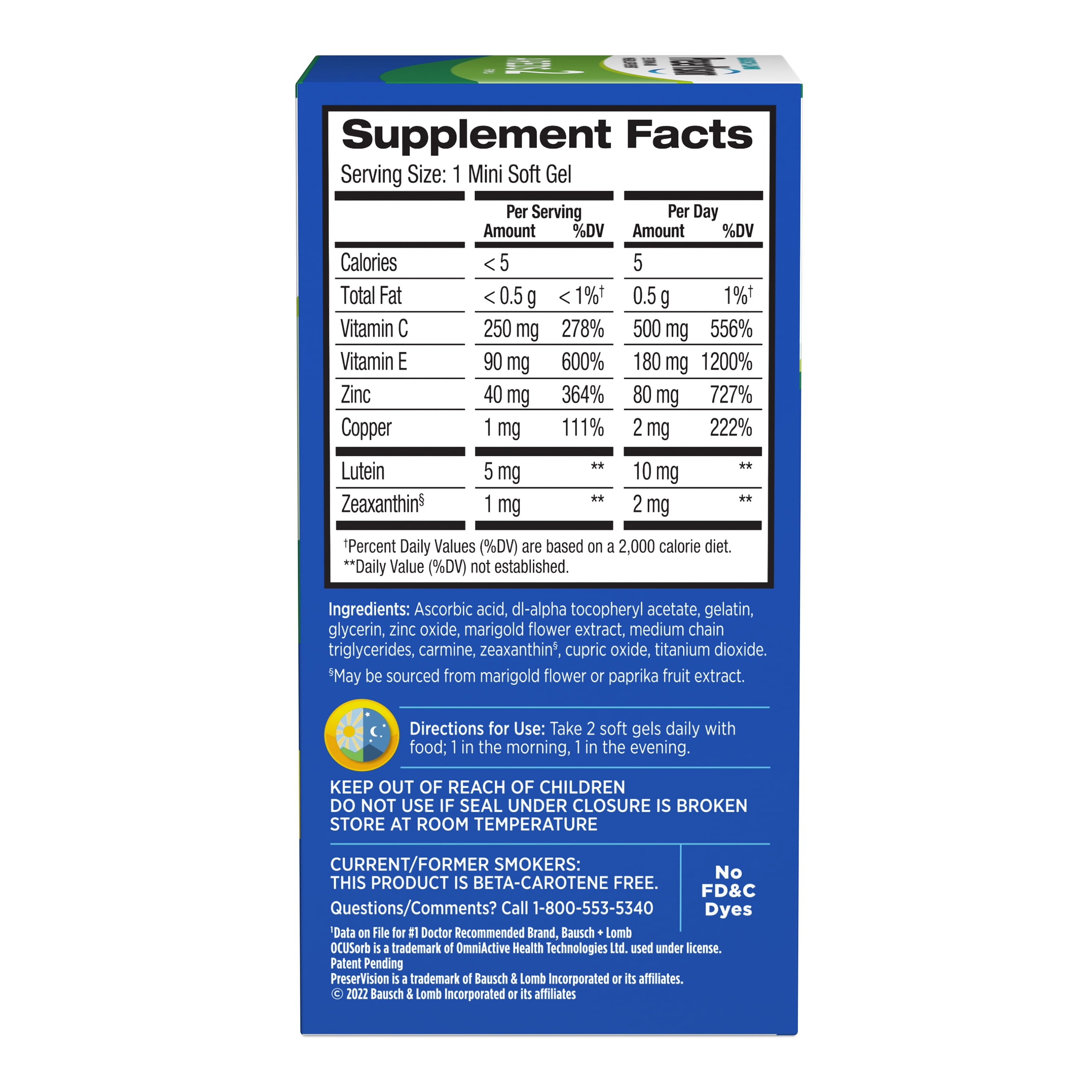 Buy PreserVision® AREDS 2 Formula + Multivitamin, Eye Vitamin and ...