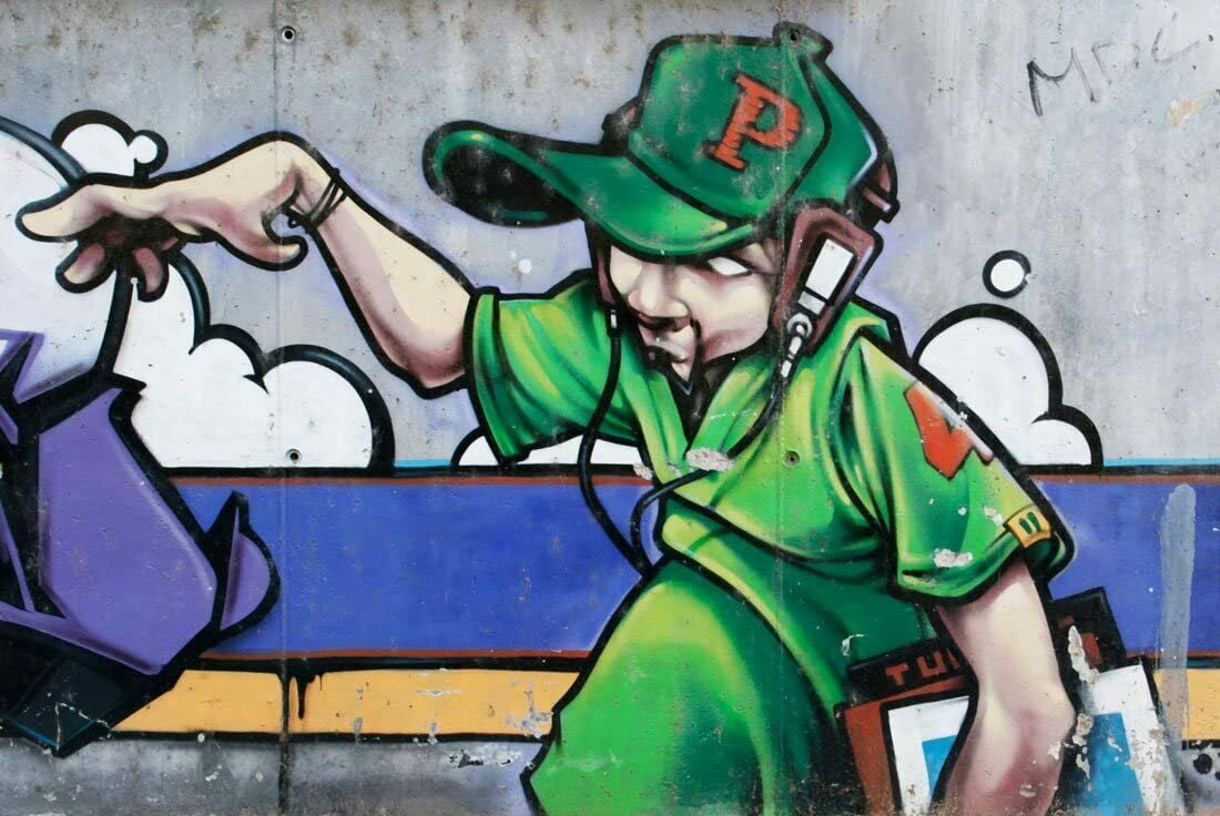 Graffiti Art XCIII - CANVAS OR FINE PRINT WALL ART - Walmart.com