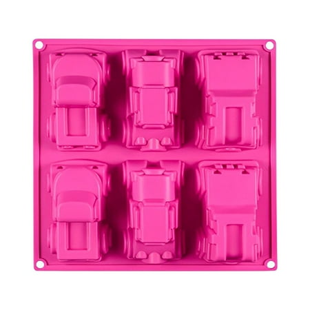 6 Hole Car Cake Silicone Mould Baking Molds Tools Cakes Mold ...