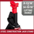 Hyper Tough 2-Ton Jack Stand, Steel Construction, 9-13/16 to 14-15/16 ...
