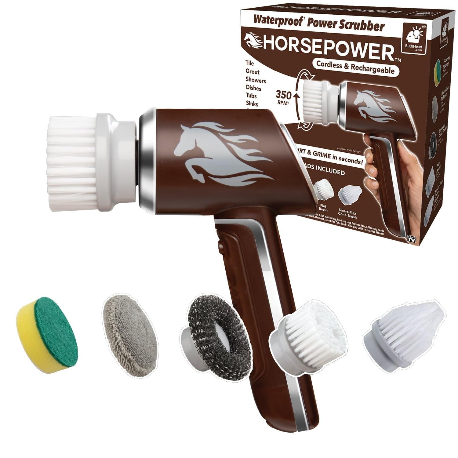 Click here for Ruby Horsepower Scrubber  Waterproof  Electric Pow... prices