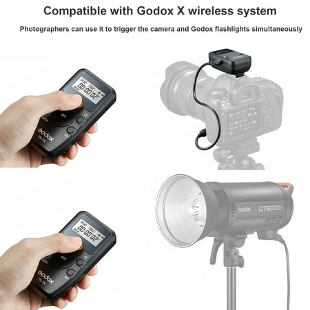 Camera Godox TR Series 2.4G Timer Remote Control Camera Shutter RemoteTramsmitter & Receiver 6 ...
