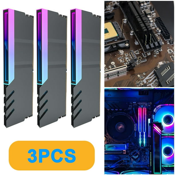 Disipador Calor DDR4 DDR5 Ram Cooler Radiador 5V 3PIN ARGB para Computadora (Negro) | Walmart en ...