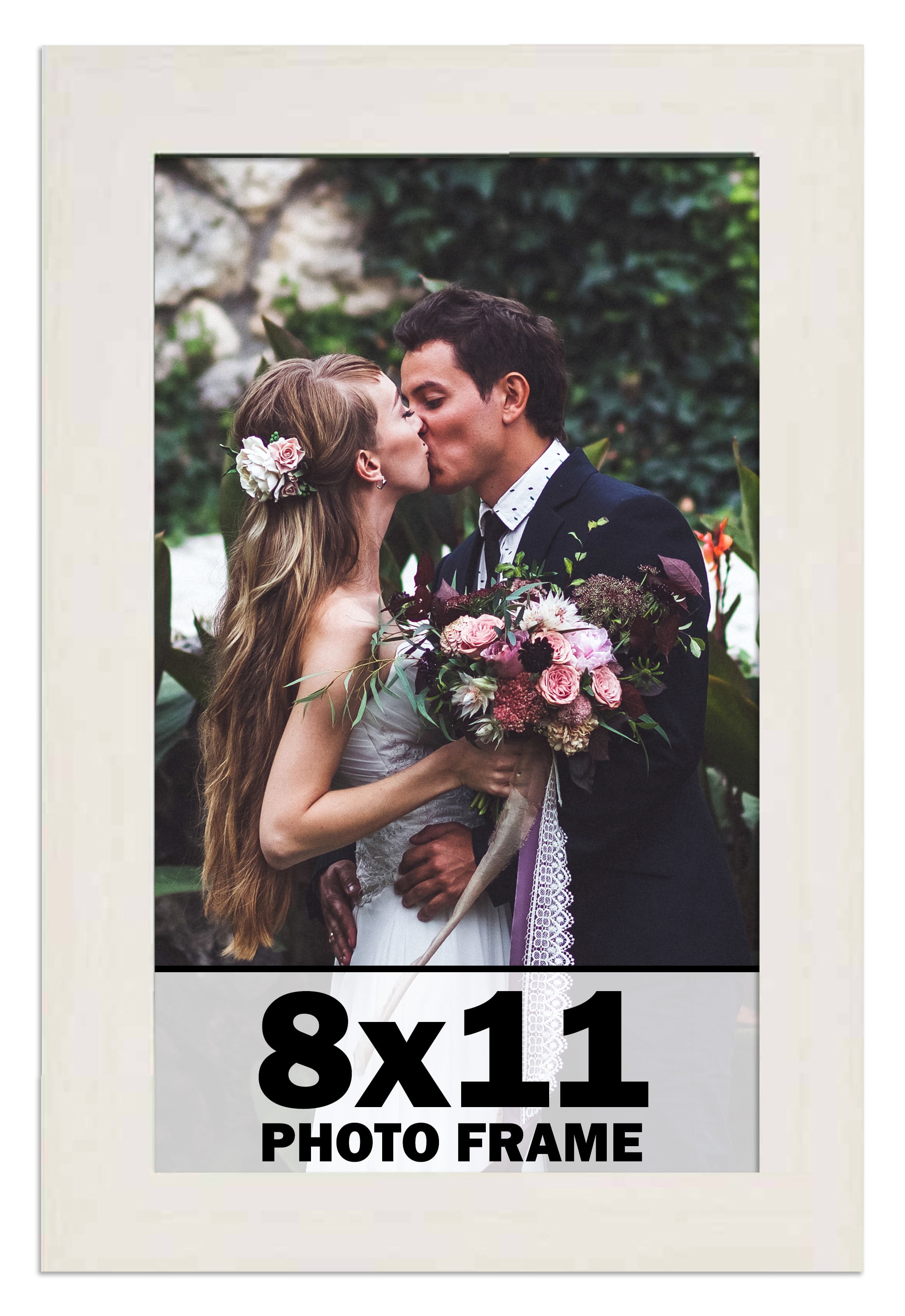 8x11 Frame White Wash Picture Frame - Complete Modern Photo Frame ...