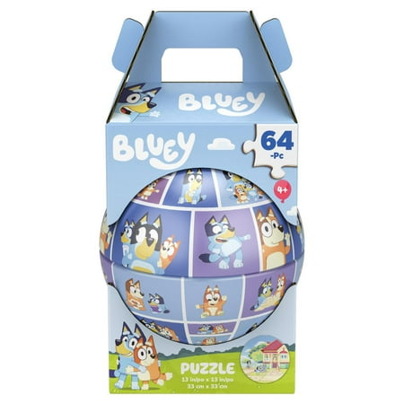 Spin Master Games, Bluey, 64-Piece Puzzle Sphere, Round Puzzle, Puzzles ...