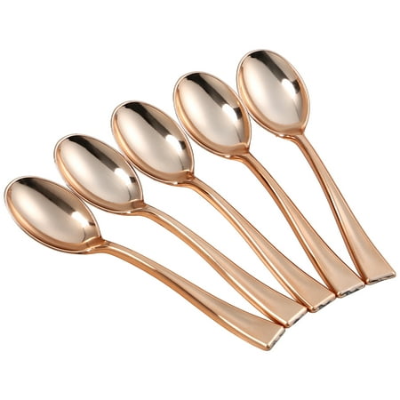 24pcs Disposable Mini Spoons Small Plastic Spoons Dessert Tasting ...