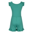 Djskiyers Romper Swimsuit For Women Ruffle Bathing Suit With Built In Bra Swimwear One Piece