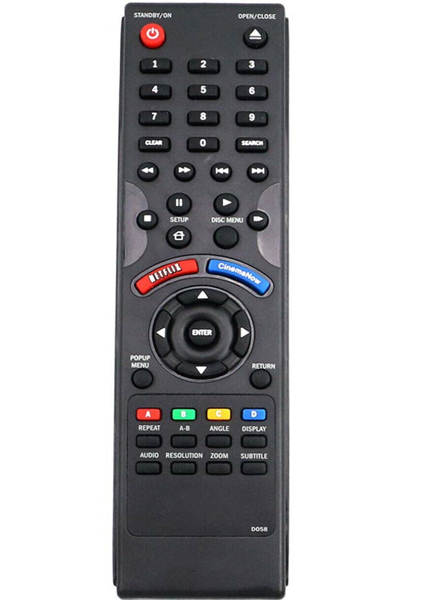 Replaced Dynex D058 Insignia D058 BLURAY DVD Remote Control for Dynex ...