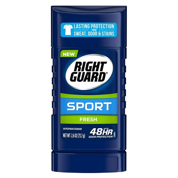 RIGHT GUARD Sport Antiperspirant Up To 48HR, Fresh 2.6 oz (Pack of 2 ...