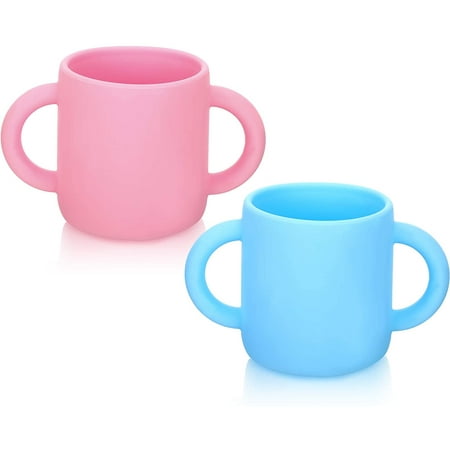 NETSENG2 Pieces Infant Silicone Training Cup Baby Open Cup Toddler ...
