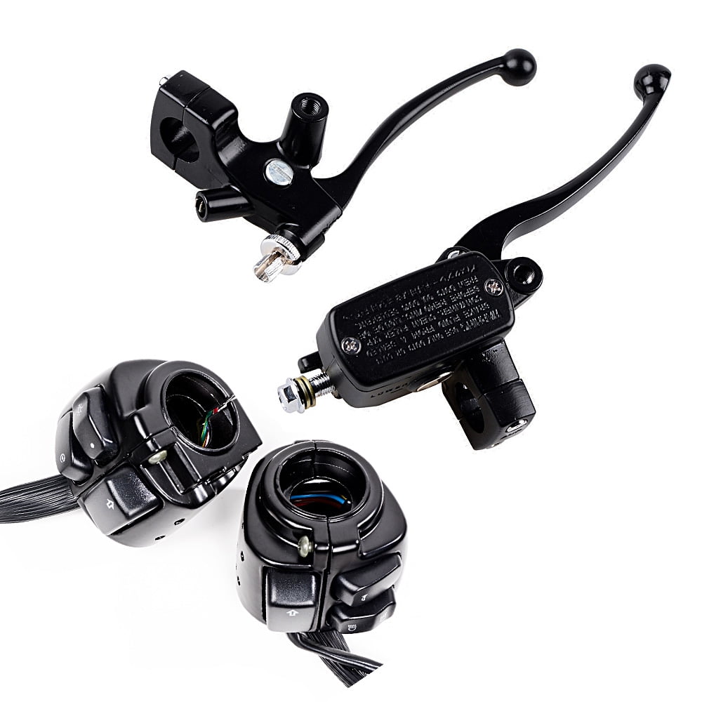 Astra Depot Black Aluminum 1” Motorcycle Handlebar Controls Switches ...