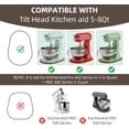 Double-layer Thickened Acacia Wood Mixer Slider Mat for KitchenAid 5-8 ...