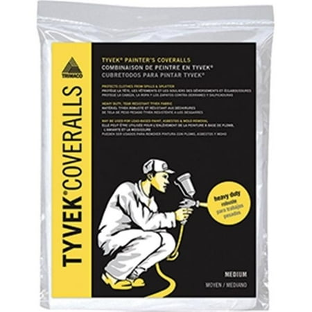 Trimaco 14121 No Elastic Tyvek Disposable Coveralls - Medium | Walmart ...