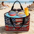 Anniversary USA Flag Beach Bag for Women, Large Breathable Mesh Beach ...