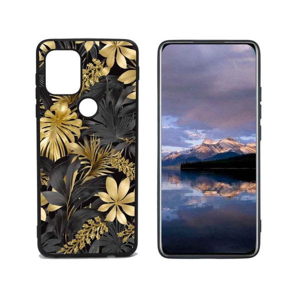 Black-Gold-Elegant-Glossy-Bling-Glam-Metallic-Tone-And Phone Case ...
