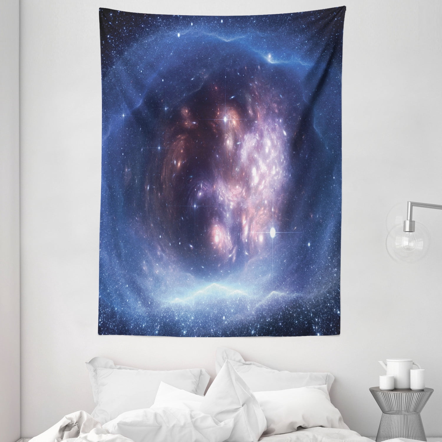 Outer Space Tapestry, Outer Space Nebula Gas Cloud and Star Clusters ...