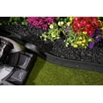 GroundSmart Roman Brick Rubber Landscape Edging, 4' Black Garden Border ...