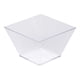16 oz Square Clear Plastic Large Kova Bowl - 4 1/4" x 4 1/4" x 3" - 100 ...