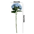4 Bundles Artificial Hydrangea Stems with 176 Petals for Home Decor ...