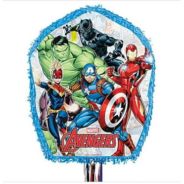 Marvel Avengers Superhero Birthday Pinata, Iron Man, Pull String, 22 ...