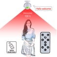 PIR Motion Sensor Alarm, Welcome Standard Doorbell, 90dB Siren,Remote ...