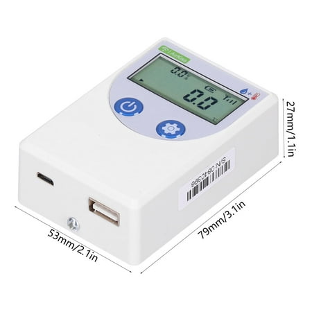 ANGGREK LCD WiFi Temperature Humidity Recorder Thermometer Hygrometer ...