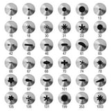 42PCS Cake Decorating Tools Kit Cupcake Piping Tips Pastry Icing Bags ...