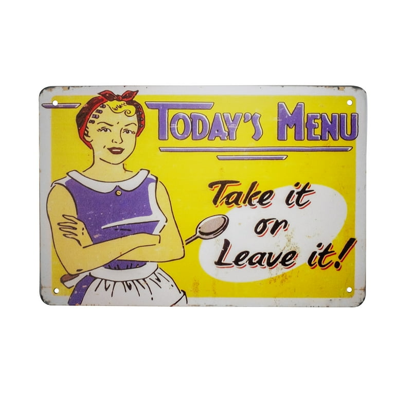 Vintage Menu Sign