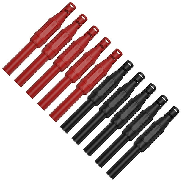 10PCS 4mm Insulated Sheathed Banana Sockets Safety Banana Sockets for ...