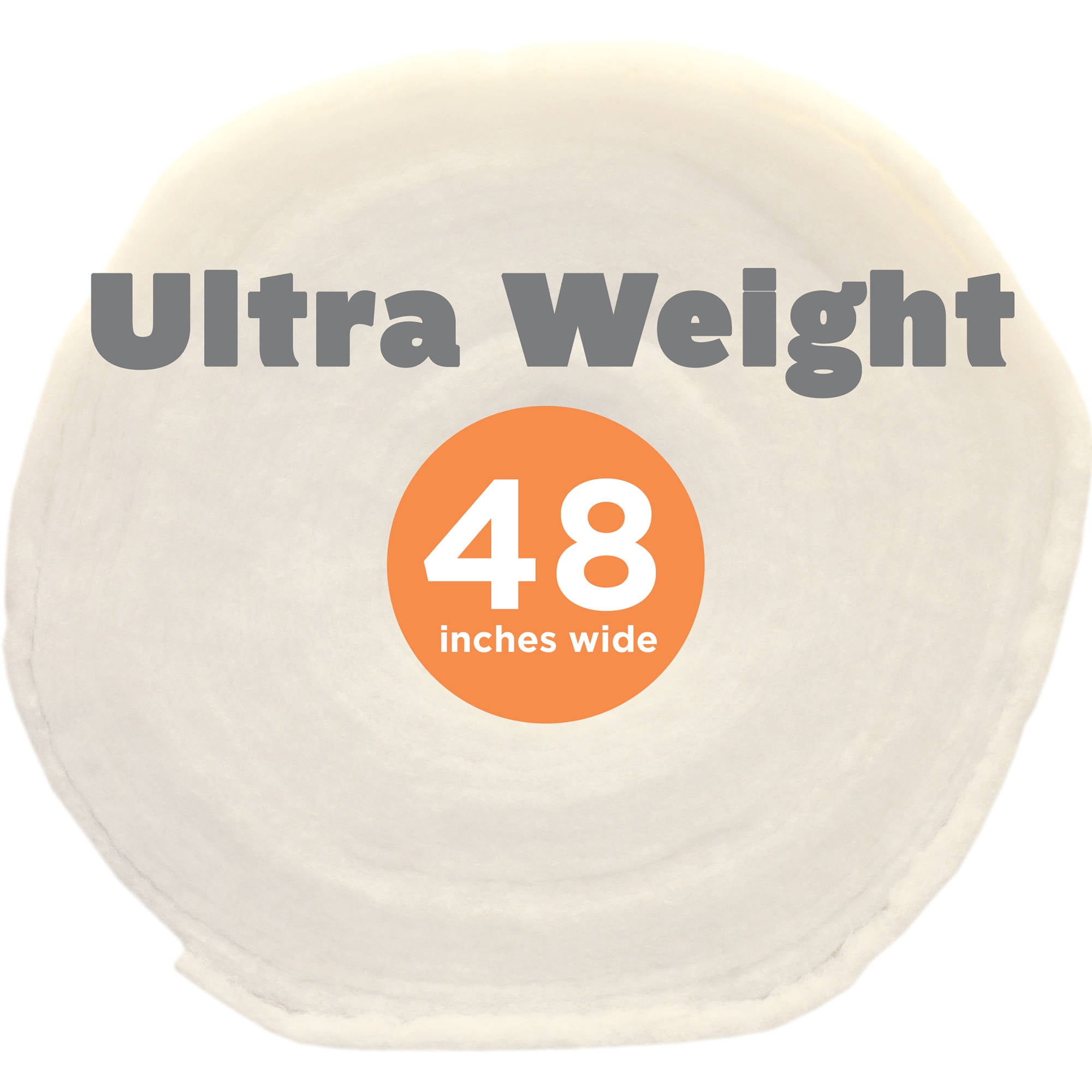 Poly-Fil® Ultra-Weight Batting, 48" Wide X 18 Yard Roll - Walmart.com