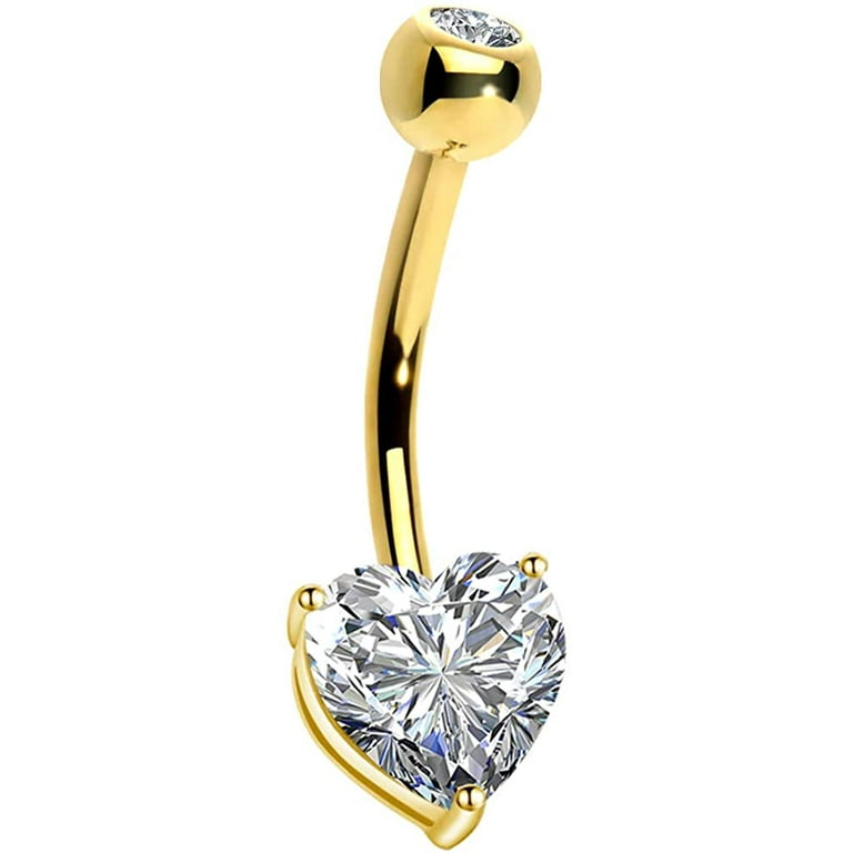 Solid Gold Navel Rings