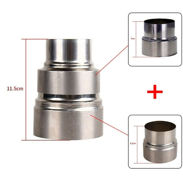 GLFILL Stainless Steel Flue Liner Reducer Tubing Connector Chimney ...