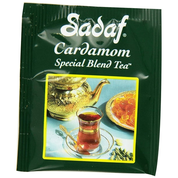 Sadaf Special Blend Tea with Cardamom Flavor, 50 Tea Bags - Walmart.com ...
