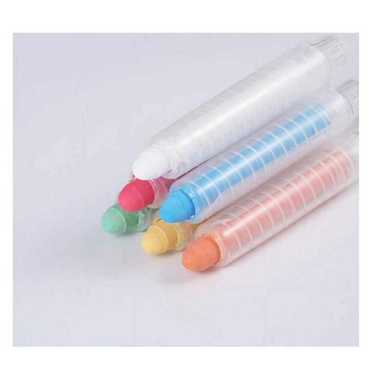 Magic Chalk Board 12-Color Dust-Free Sidewalk Chalk Set With Holder ...