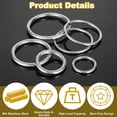 Uxcell Metal O Rings, (2.8"OD, 2.1"ID, 0.31"Thick)(4Pcs), 304 Stainless ...