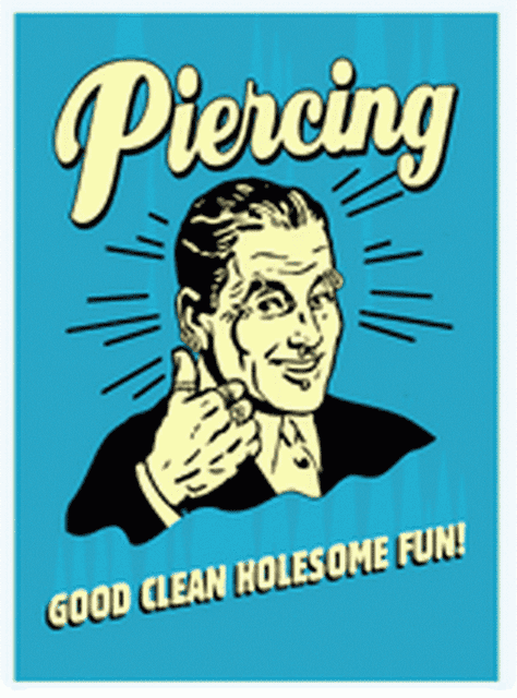 Retro Spoofs Piercing Good Clean Wholesome Fun Magnet CM528 - Walmart.com